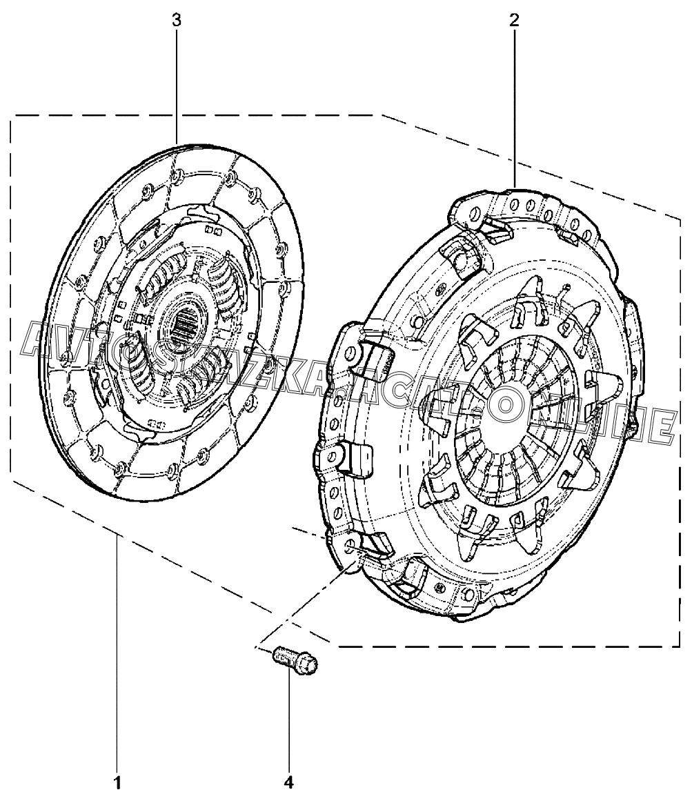 Диски сцепления (BVI5-P3M,P4M) ВАЗ Largus (Lada Largus (хэтчбек ...