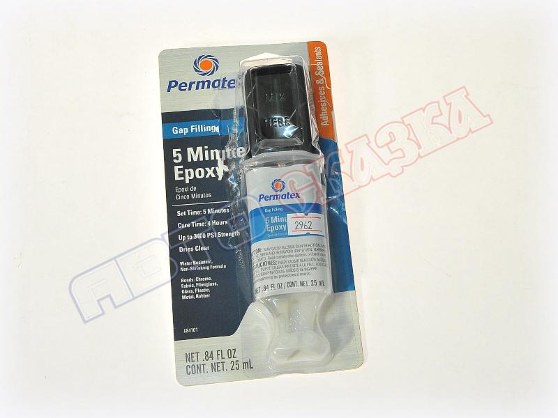 Клей эпоксидный PERMATEX, многофункц., 5 минут, шприц, 25мл, 84101 ...